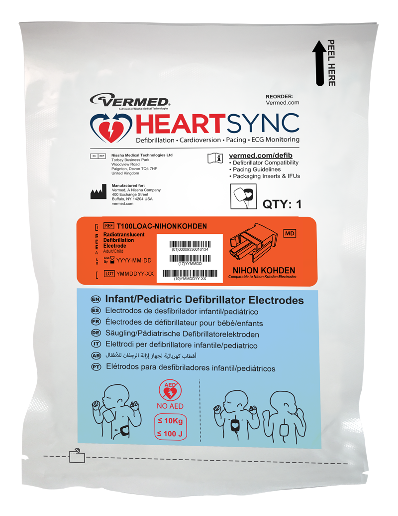 Nihon-Koden Defibrillator Electrodes | Compatible with TEC-5600, TEC ...